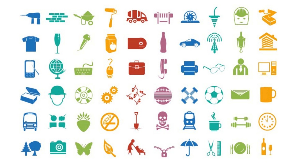 Icons for Powerpoint, for Ppt Recolorable Icons, Recolorable Icons for ...