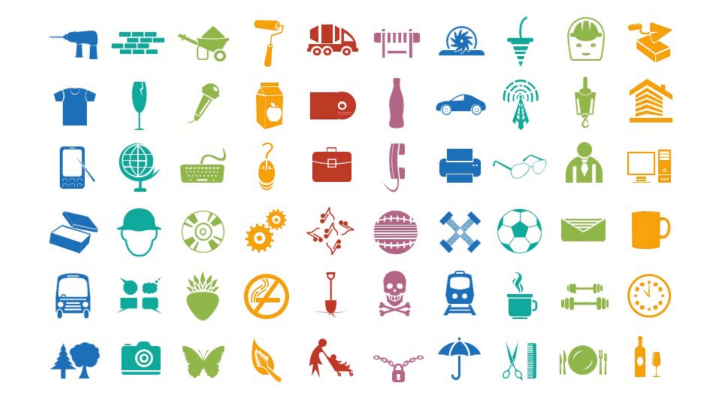 Icons for Powerpoint, for Ppt Recolorable Icons, Recolorable Icons for ...