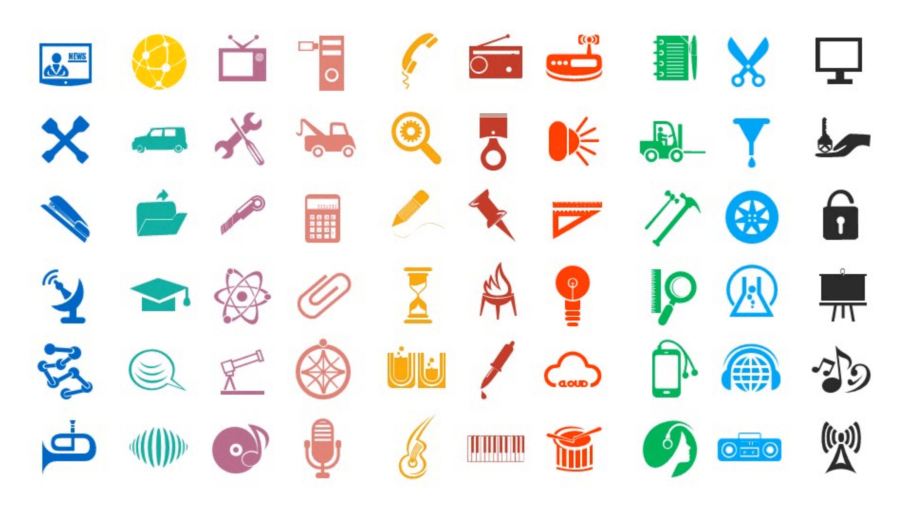 Icons for Powerpoint, for Ppt Recolorable Icons, Recolorable Icons for ...