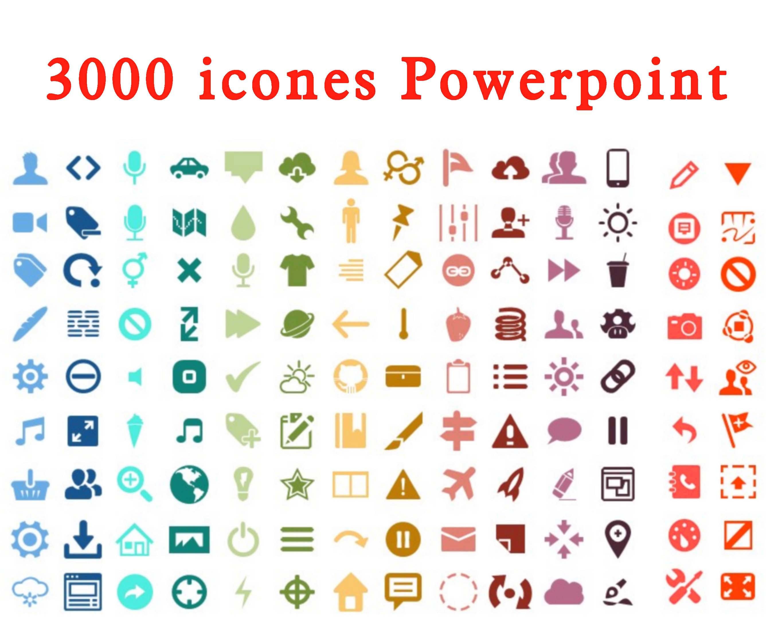 Icons for Powerpoint, for Ppt Recolorable Icons, Recolorable Icons for ...