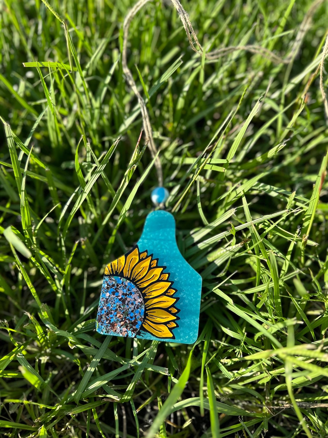 Sunflower Cow Tag Freshie |car Scent| Air Freshener | Western Freshies ...