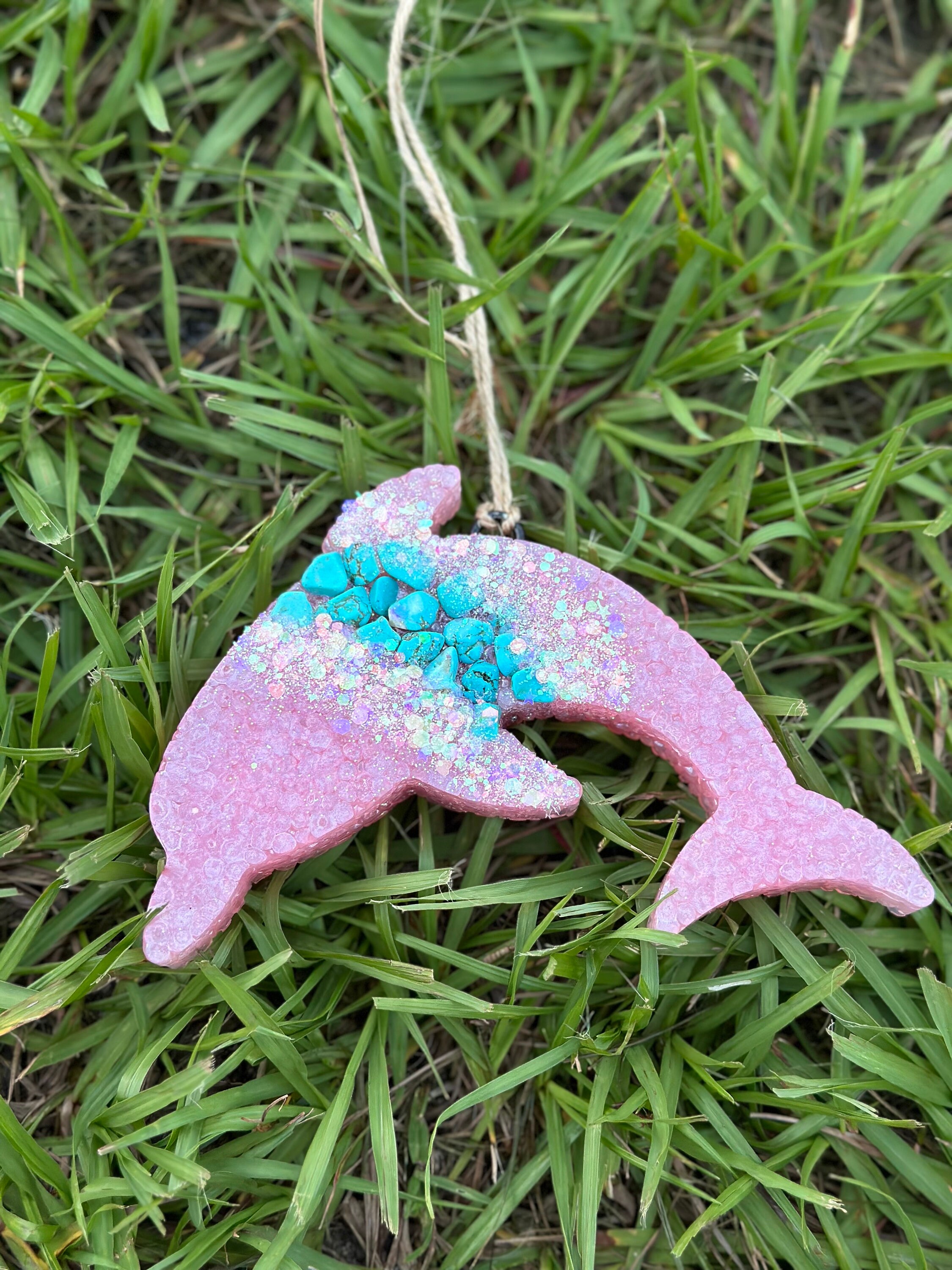 Dolphin Turquoise Stone Freshie - Etsy