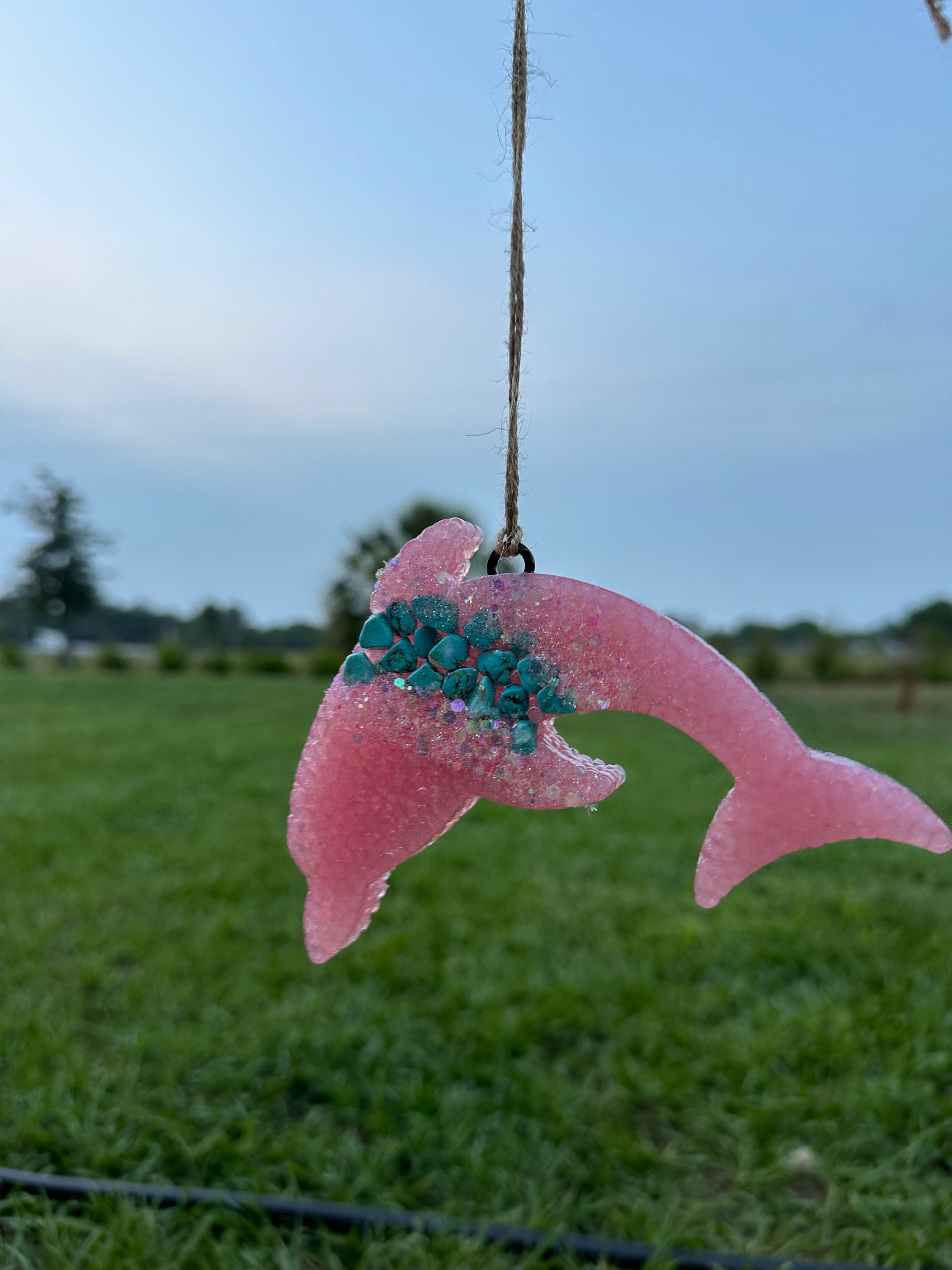 Dolphin Turquoise Stone Freshie - Etsy