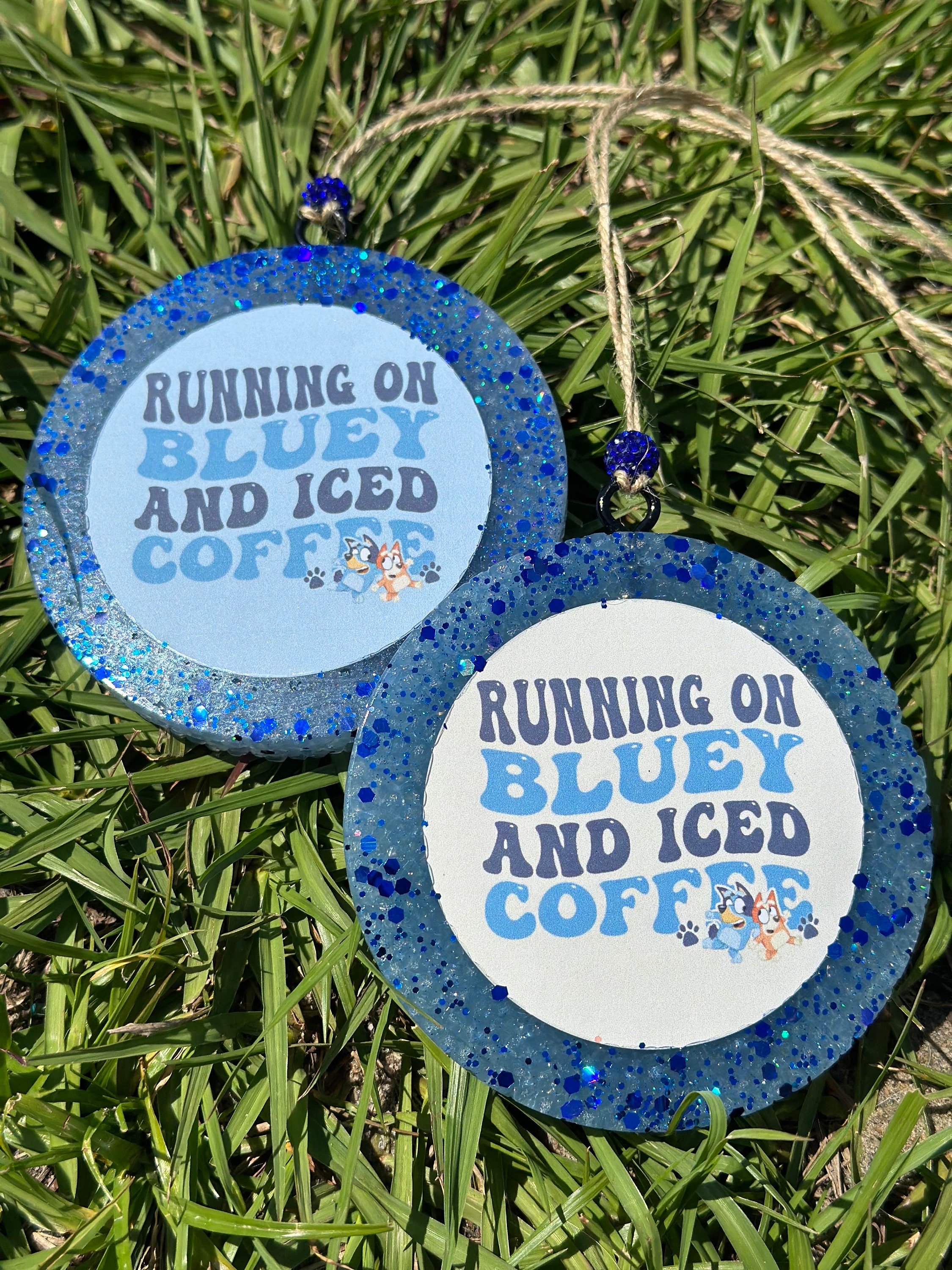 Bluey Freshie | Cardstock Round Freshie | Car Scent| Air Freshener ...