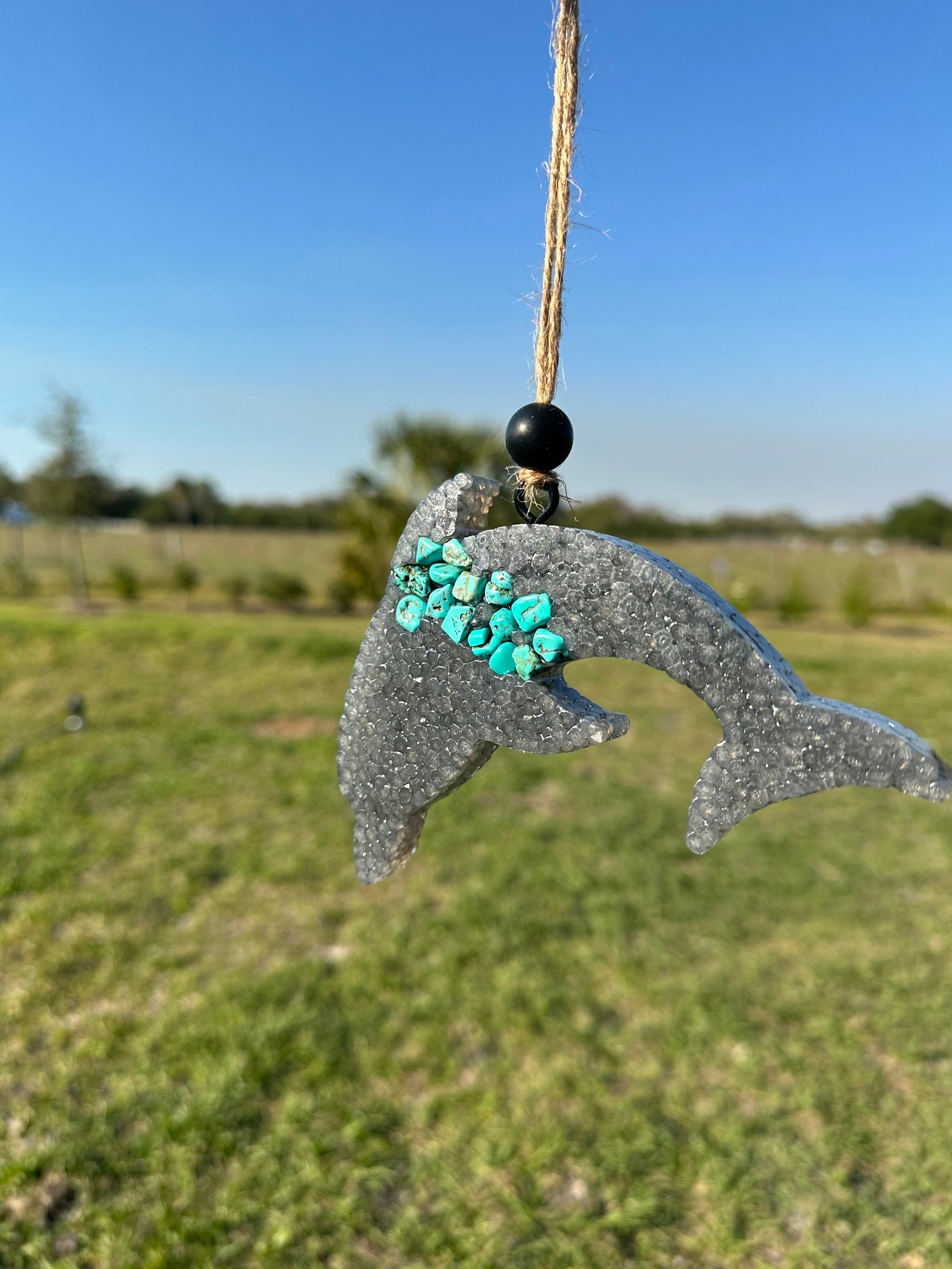 Dolphin Turquoise Stone Freshie - Etsy