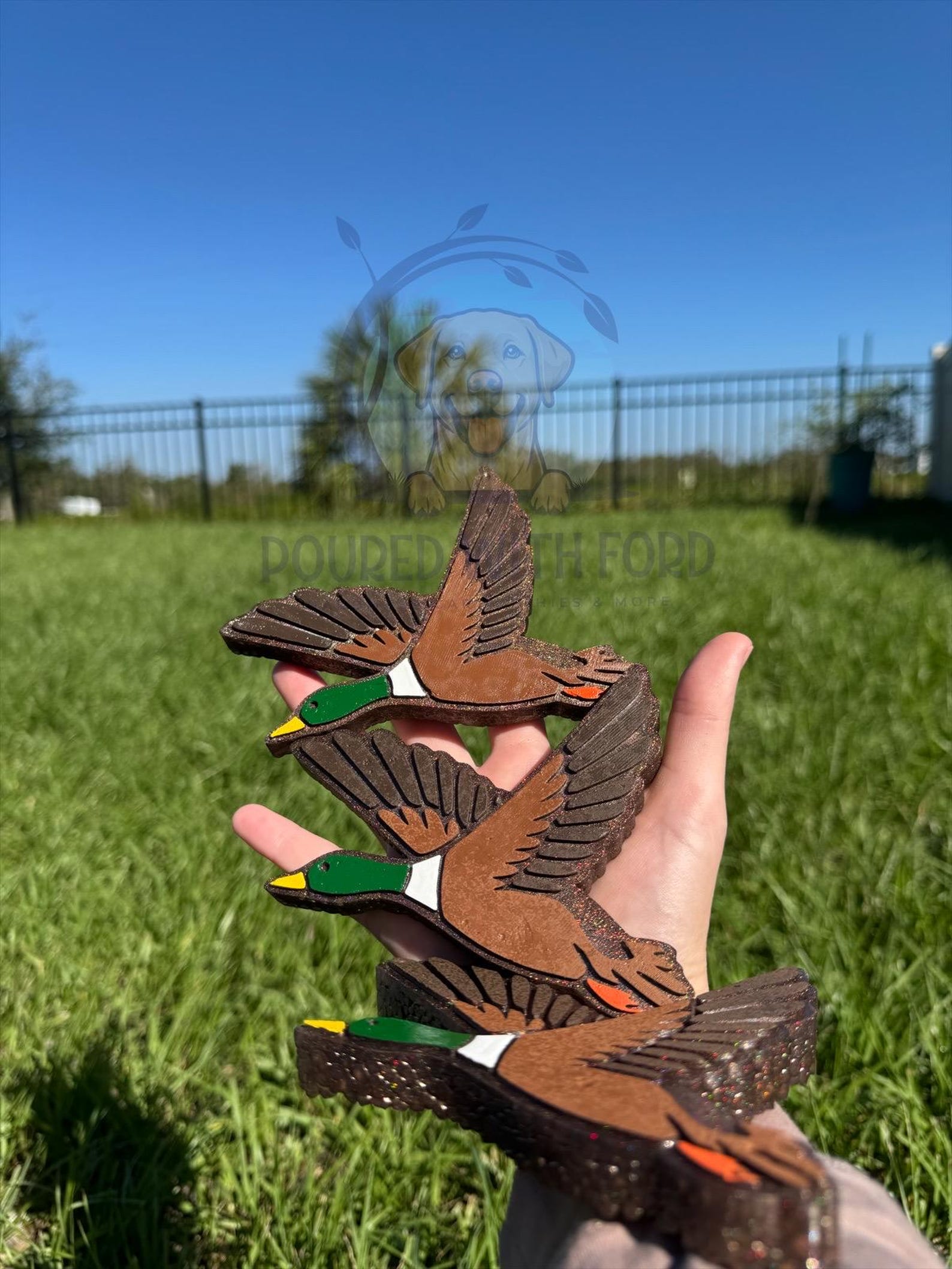 Mallard Duck Car Freshie: Hunting Enthusiast Aroma Bead Air Freshener ...