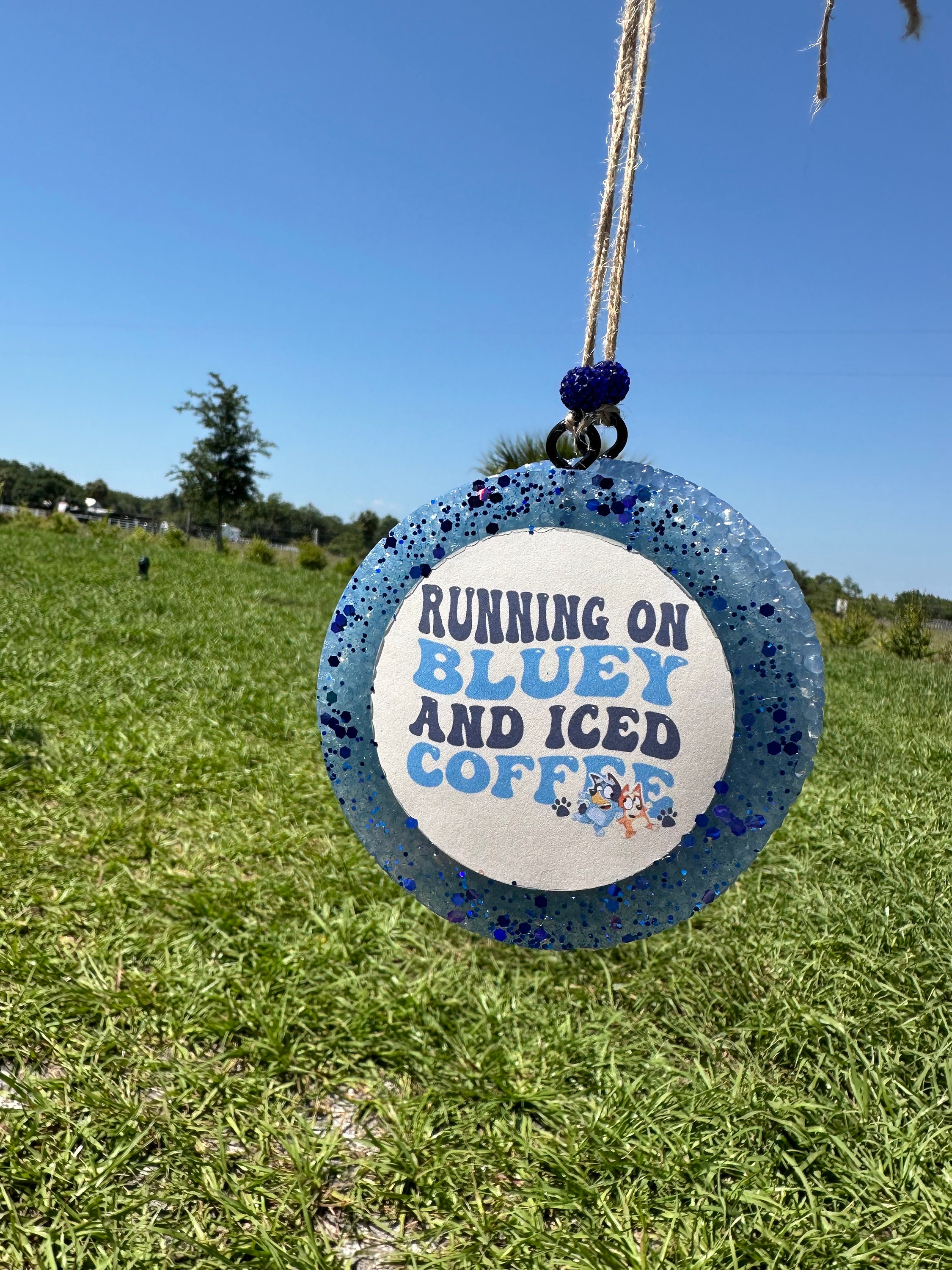 Bluey Freshie | Cardstock Round Freshie | Car Scent| Air Freshener ...