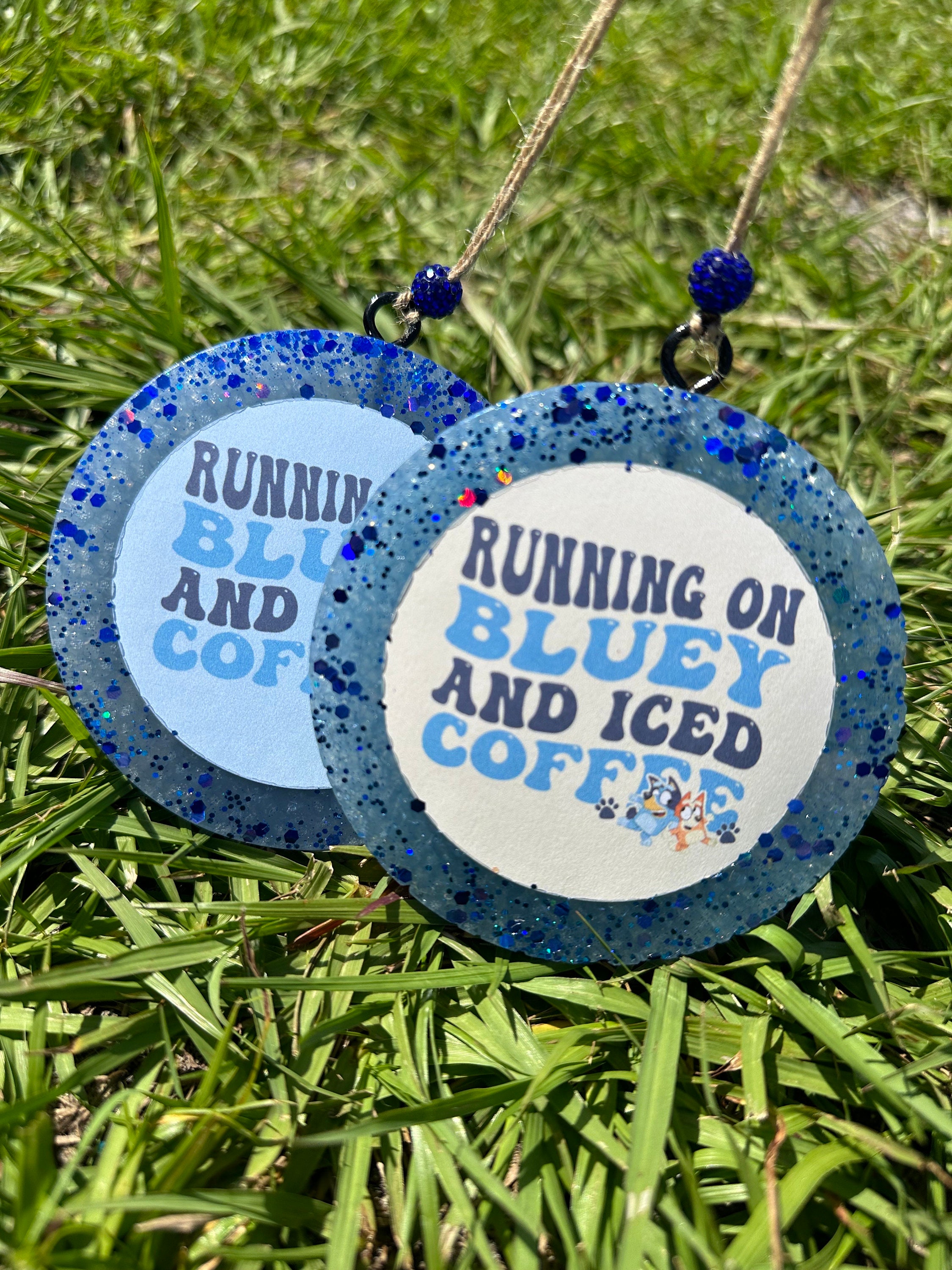 Bluey Freshie | Cardstock Round Freshie | Car Scent| Air Freshener ...