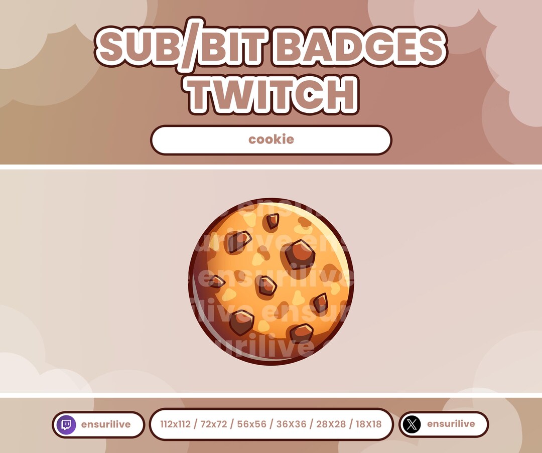 BROWN Chocolate Chip Cookie Biscuit Emote | Twitch - Discord - Youtube ...
