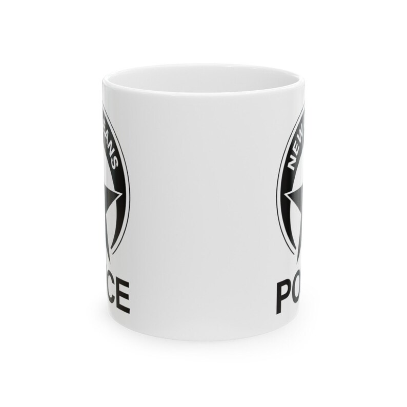 NOPD New Orleans Police Department Star Badge Ceramic Mug, 11oz, 15oz ...