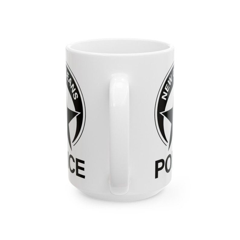NOPD New Orleans Police Department Star Badge Ceramic Mug, 11oz, 15oz ...