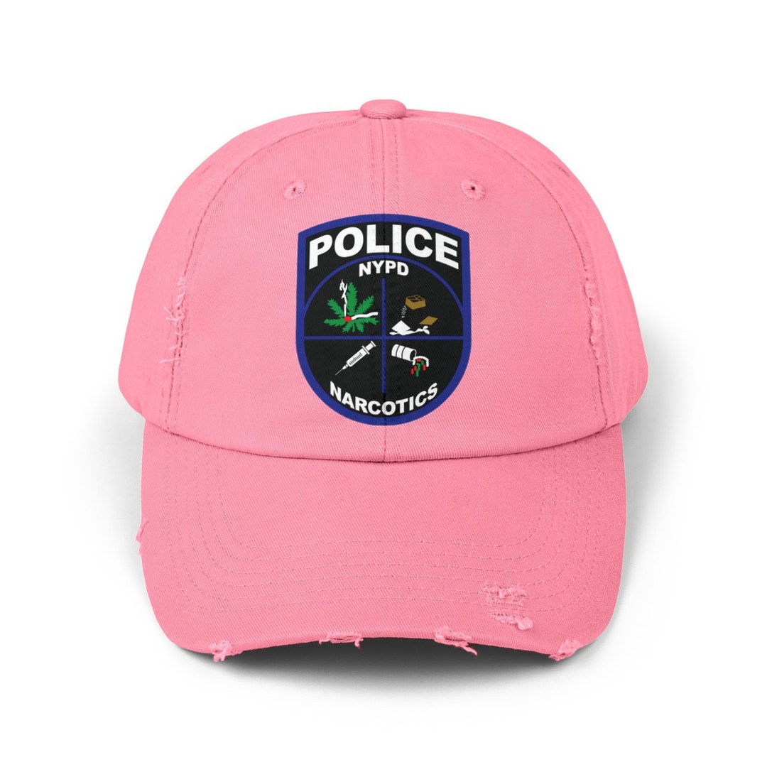 NYPD Narcotics Police Department City of New York Unisex Distressed Cap ...