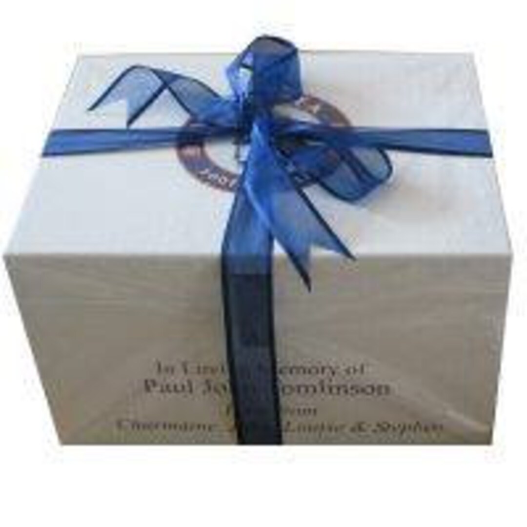 Football Themed in Loving Memory Keepsake and Memory Box / Keepsake Box ...