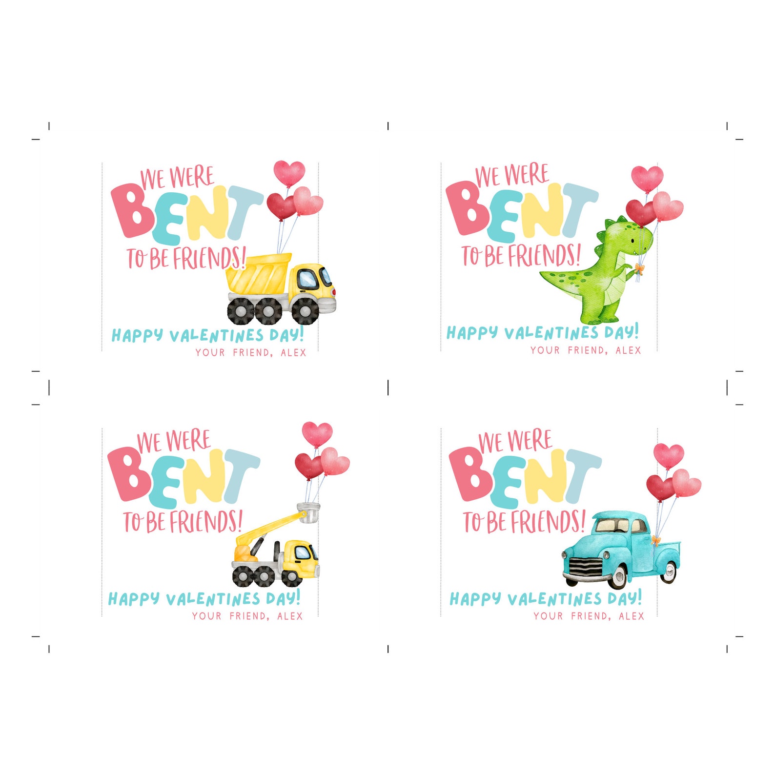 DIGITAL Dinosaur Classroom Valentine's Gift. Sensory Valentine ...