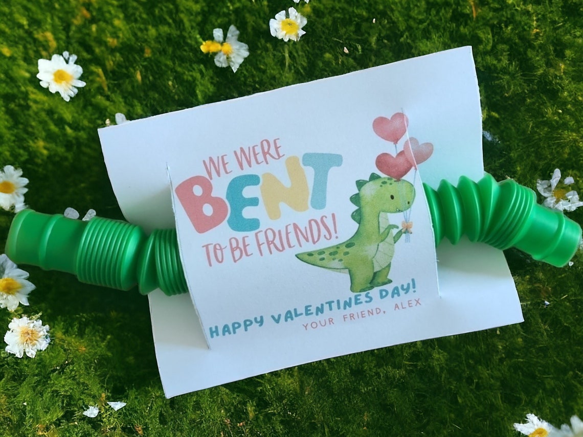 DIGITAL Dinosaur Classroom Valentine's Gift. Sensory Valentine ...