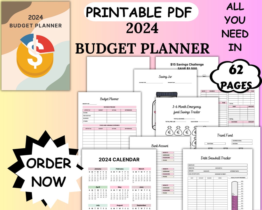 Ultimate Financial Planner Bundle 2024 Achieve Financial Goals With Ease, Comprehensive ...