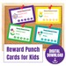 Bright Behavior Reward Punch Card for Kids - Encourage Good Habits! - Etsy