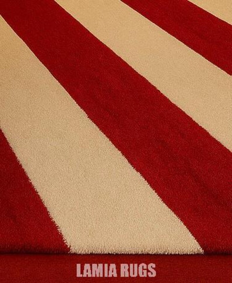 Candy Cane Stripe Christmas Runner Rug – Hand Tufted Holiday Hallway ...