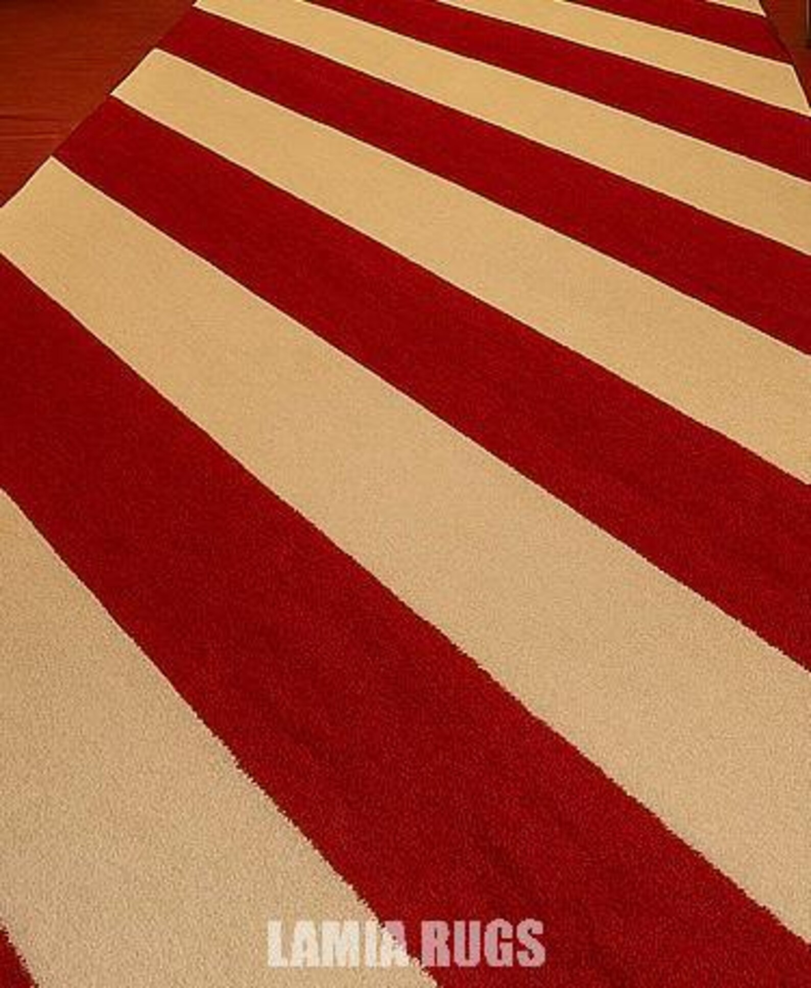 Candy Cane Stripe Christmas Runner Rug – Hand Tufted Holiday Hallway ...
