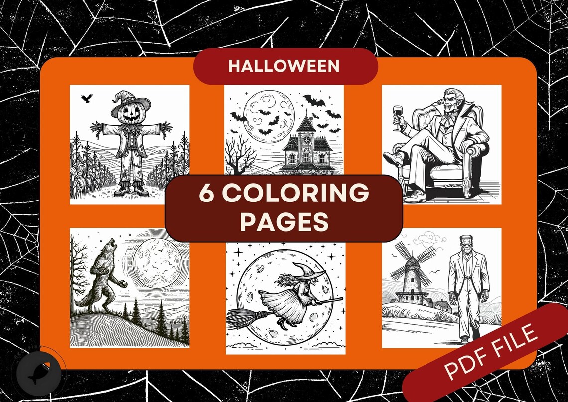 Coloring Pages, Downloadable Coloring Page, Digital Download, Instant ...