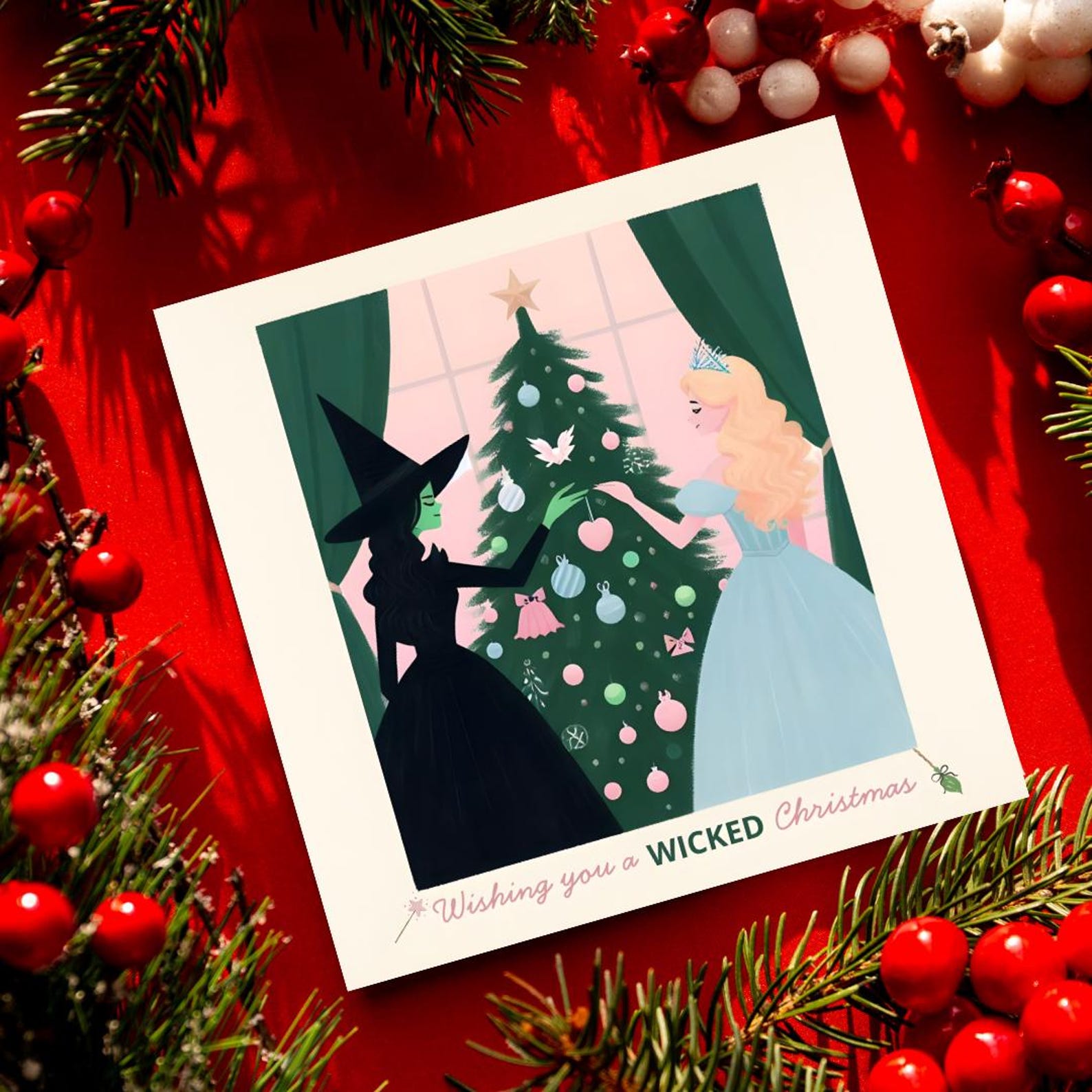 Wishing You a Wicked Christmas - Printable Card (digital Download) - Etsy