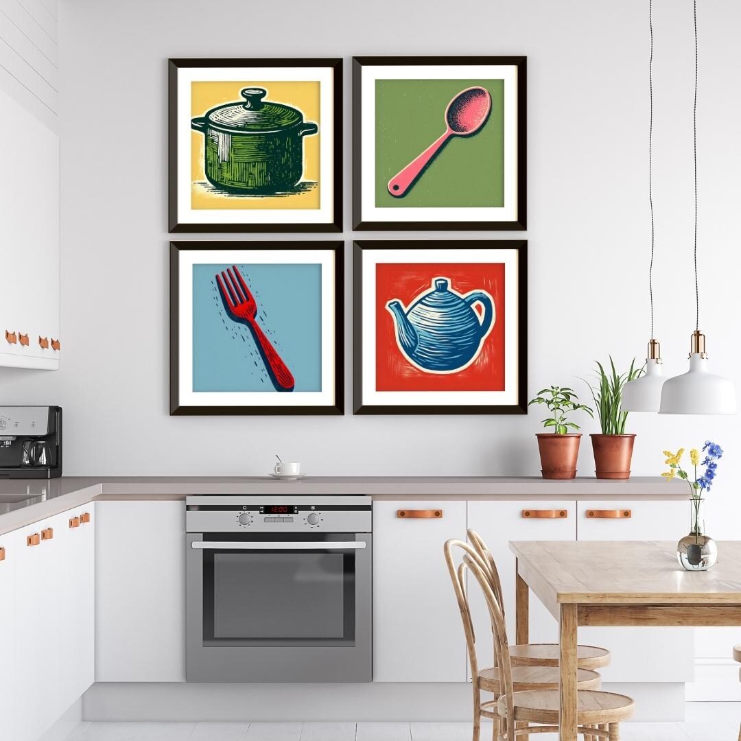 Four Printable Posters, Instant Download, Digital Download, Poster ...