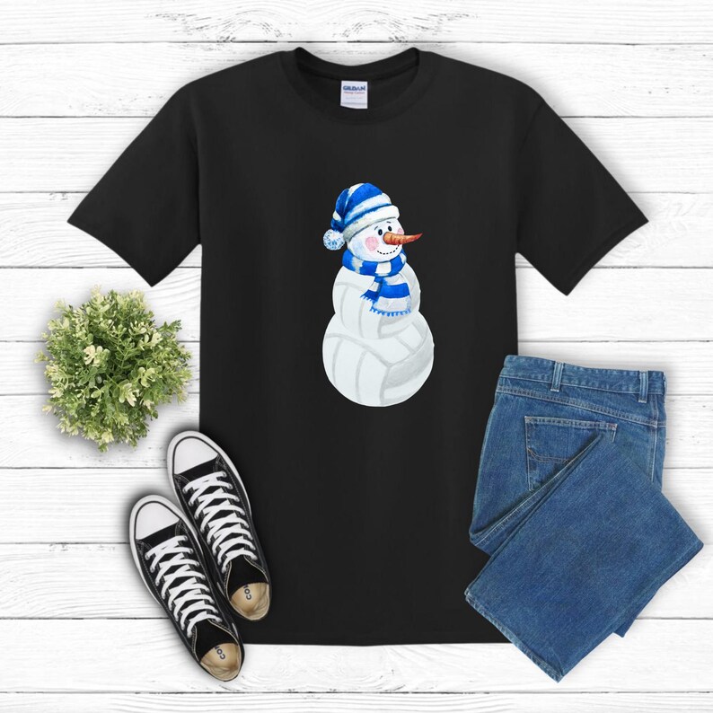 Volleyball Snowman PNG Digital Download, Holiday Design, Christmas ...