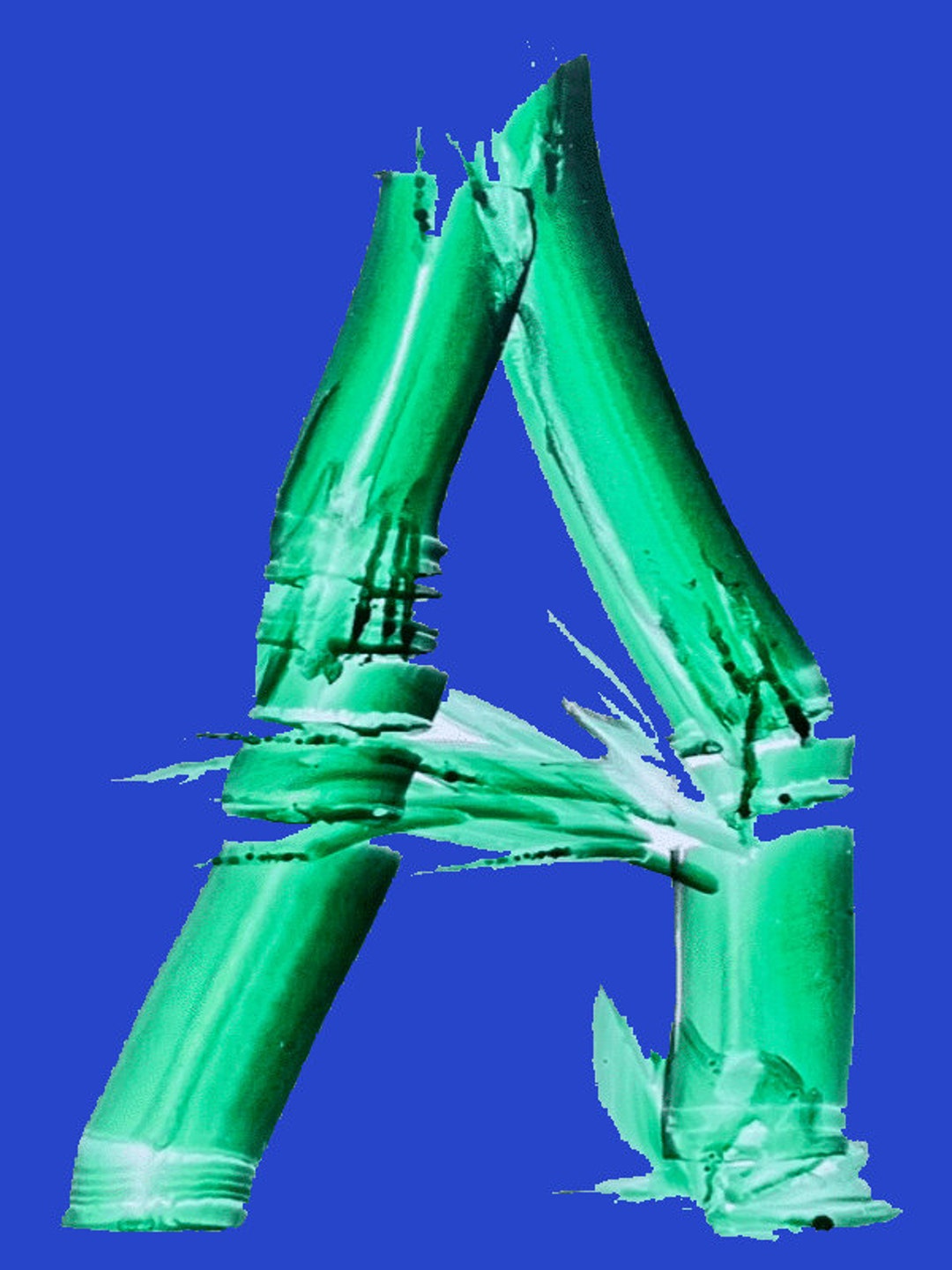Letter A Bamboo Design - Etsy