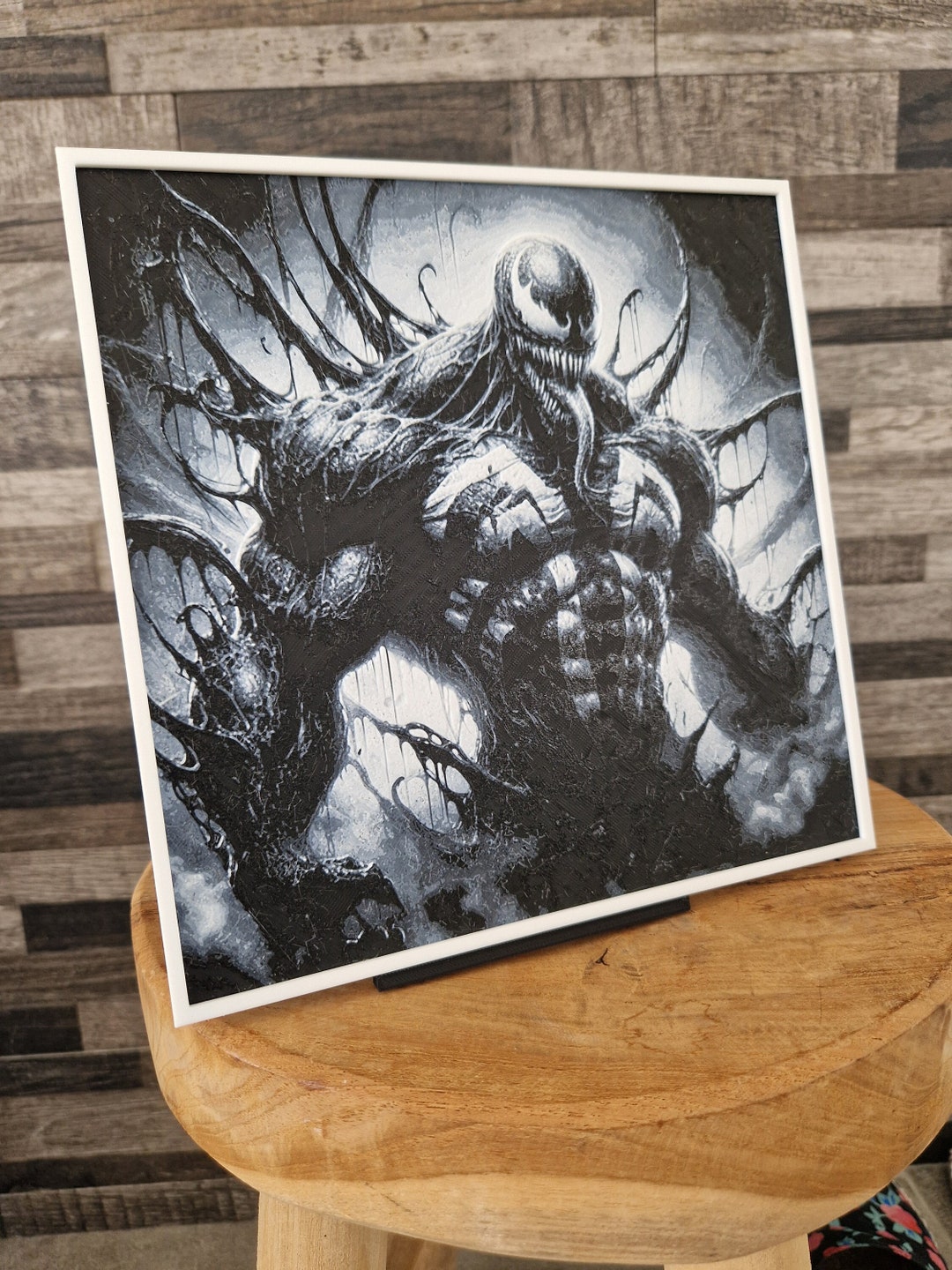 Painting of Spiderman VENOM Made in Relief in 3D Printing image ...