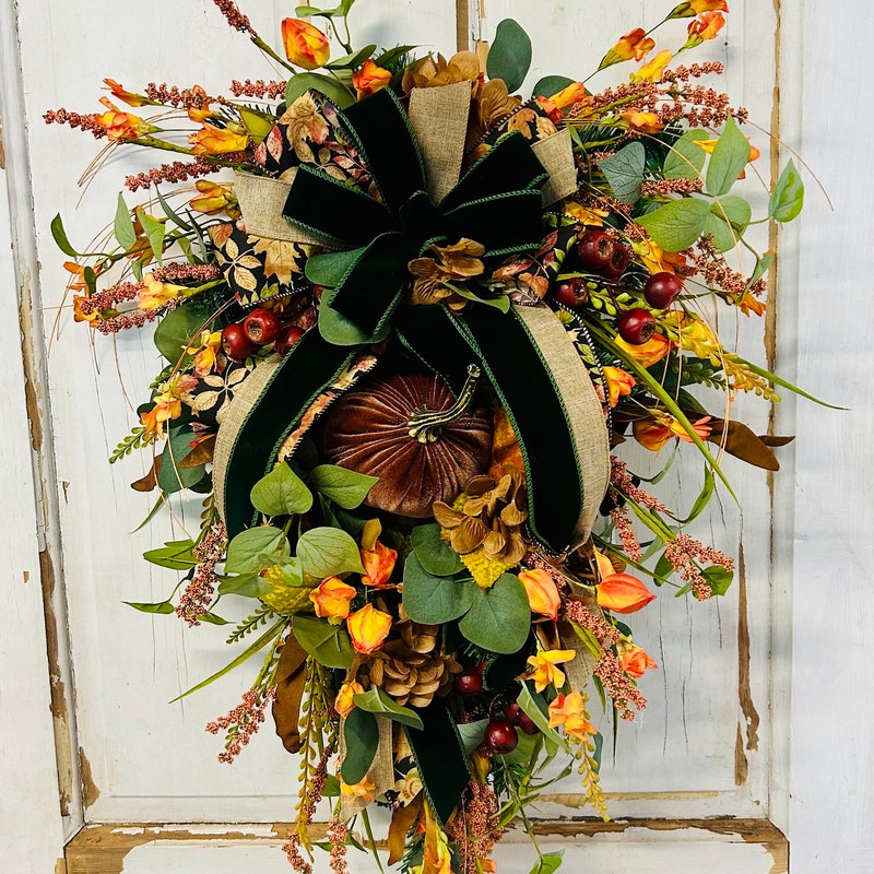 Fall Door Swag - Etsy