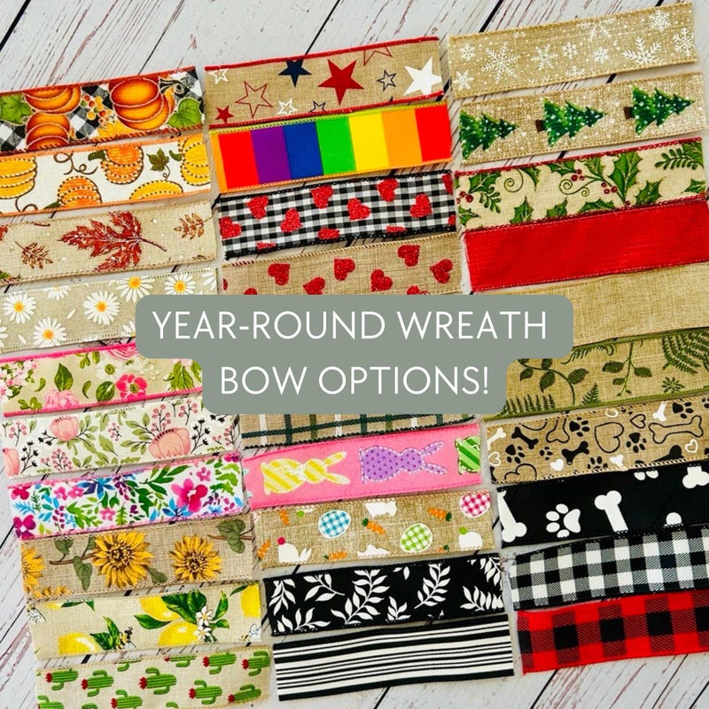 Year Round Fabric Wreath - Etsy