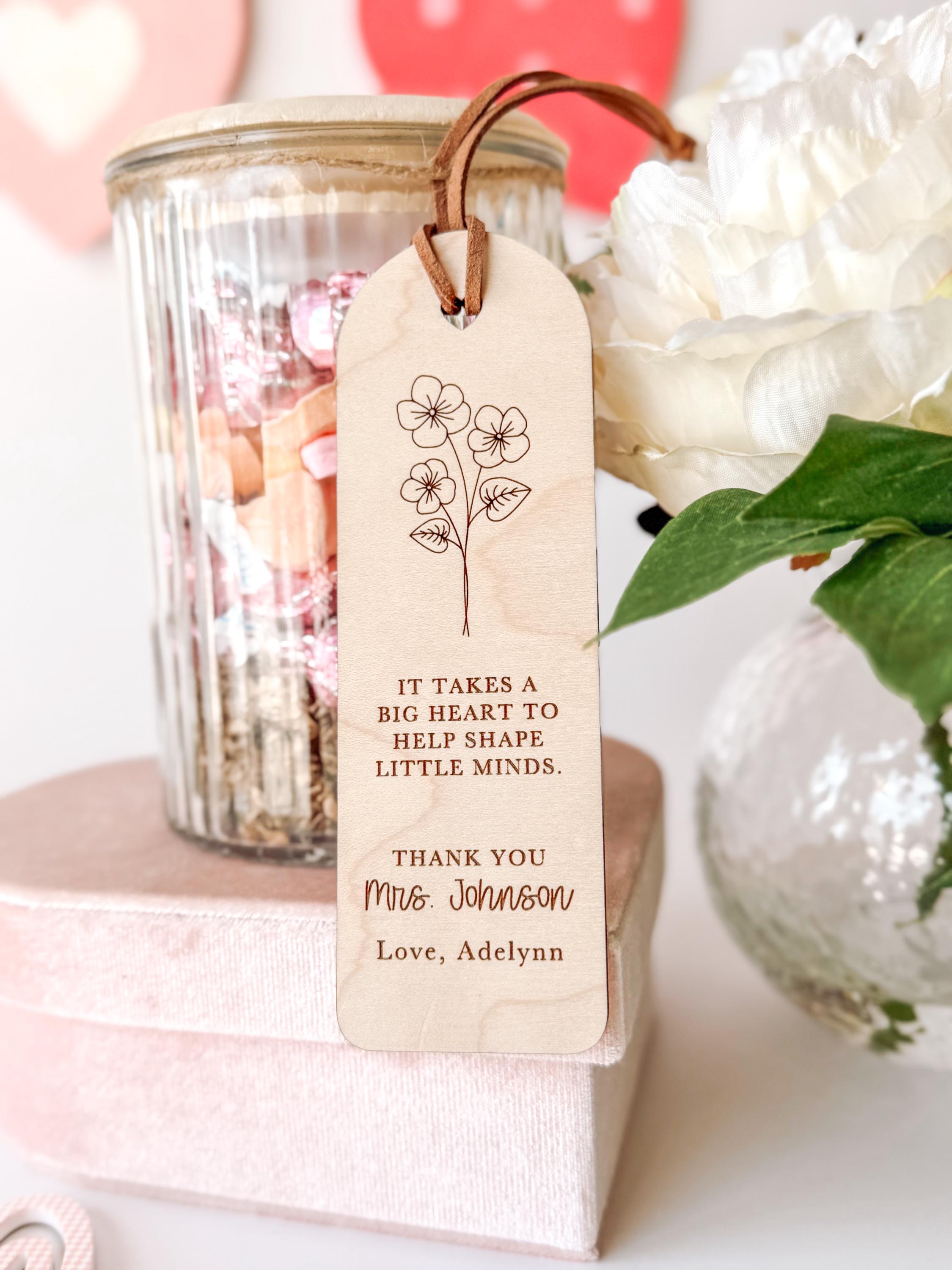 Teacher Bookmark, Personalized Teacher Gift, for Teacher Appreciation ...