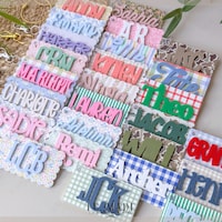 Acrylic Kids Bag Tag| Colourful Bag Tag | Personalised Bag Tag for Kids ...