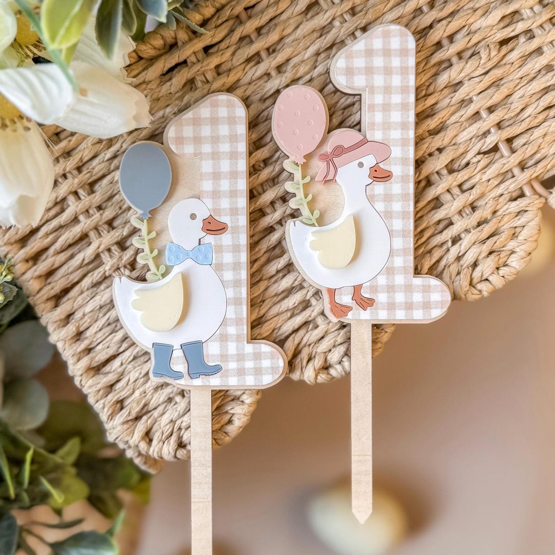 One Silly Goose Cake Topper, Silly Goose Birthday Cake Topper, Custom ...