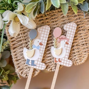 One Silly Goose Cake Topper, Silly Goose Birthday Cake Topper, Custom ...