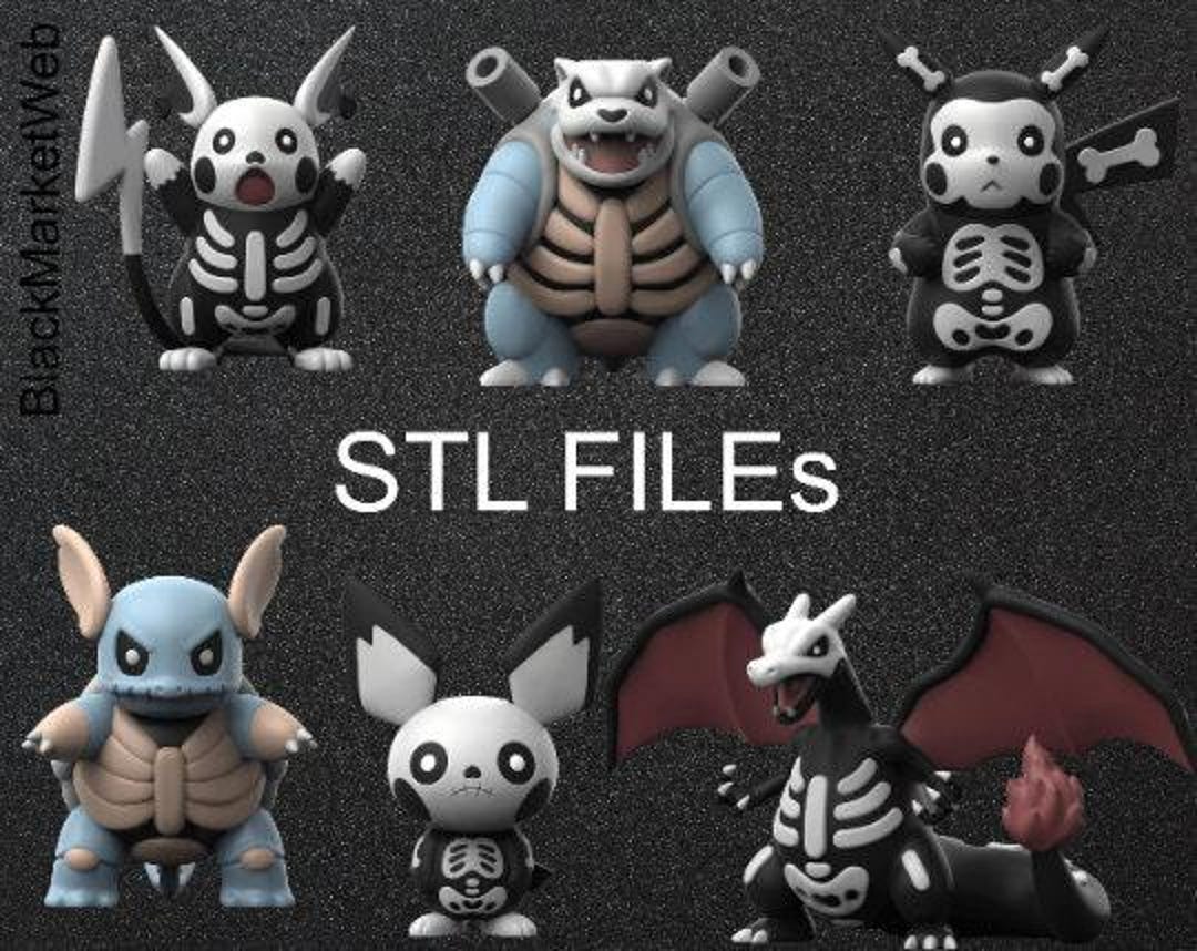 Halloween Pikachu Collection, Blastoise, Pikachu, Raichu, Wartortle ...