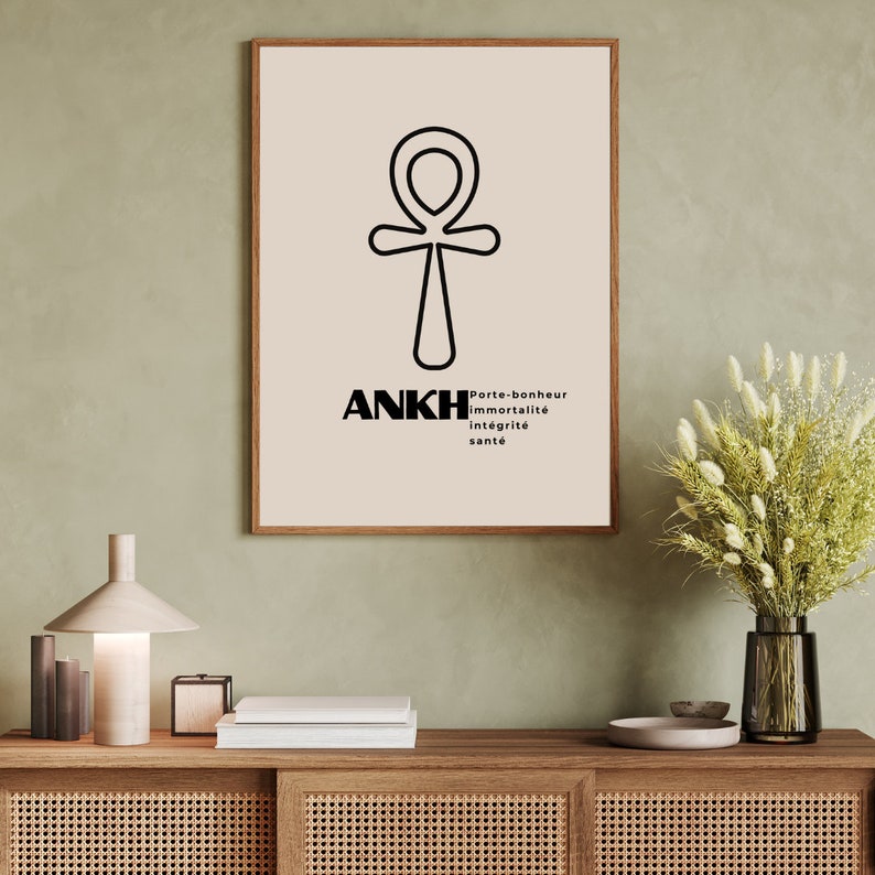 Wall Decoration Poster Ankh Good Luck Charm Protection Eternity - Etsy