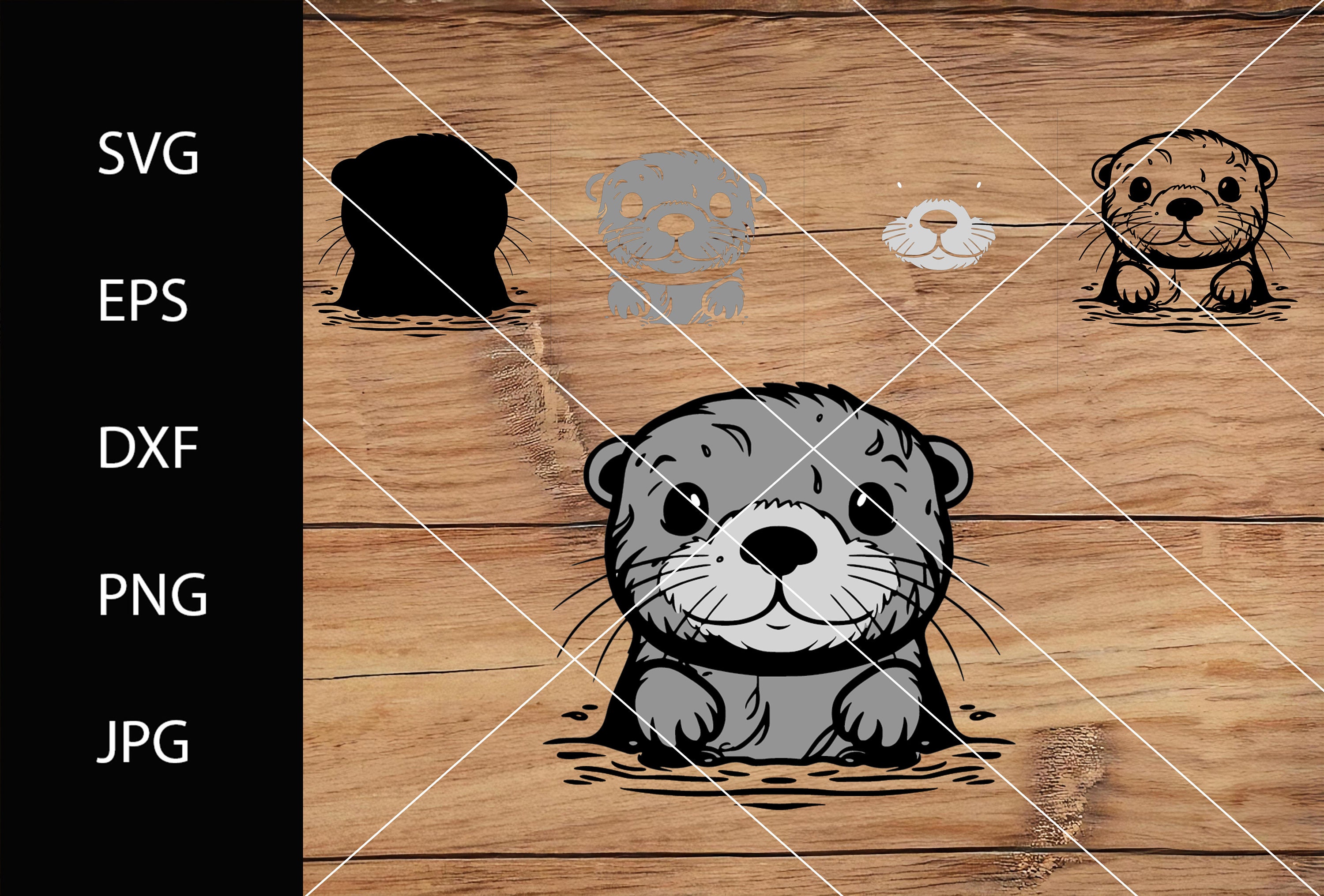 Cute Otter SVG Shirt Design Lyered SVG Cut File - Etsy