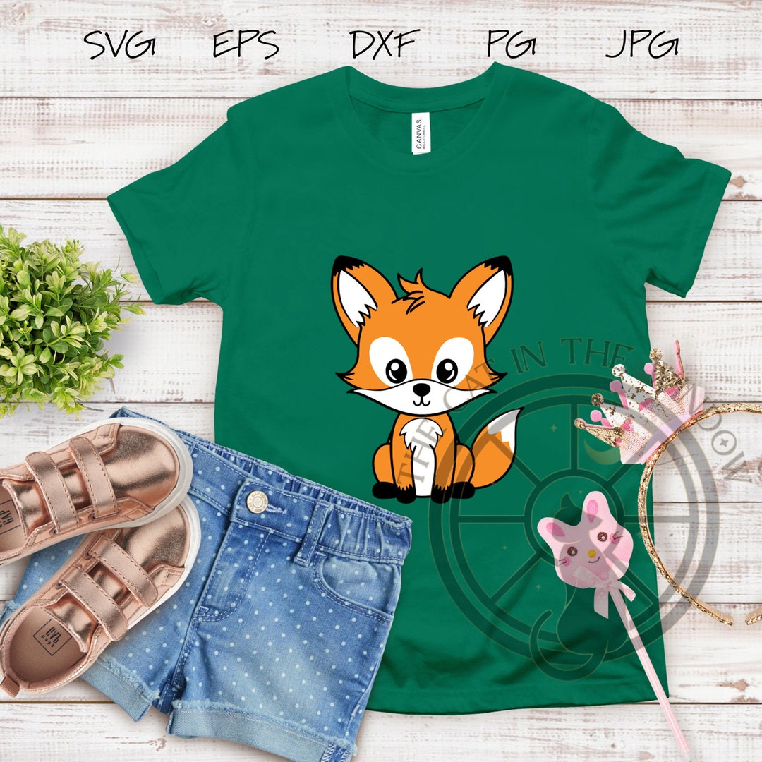 Cute Little Fox SVG Cut File Shirt Design - Etsy