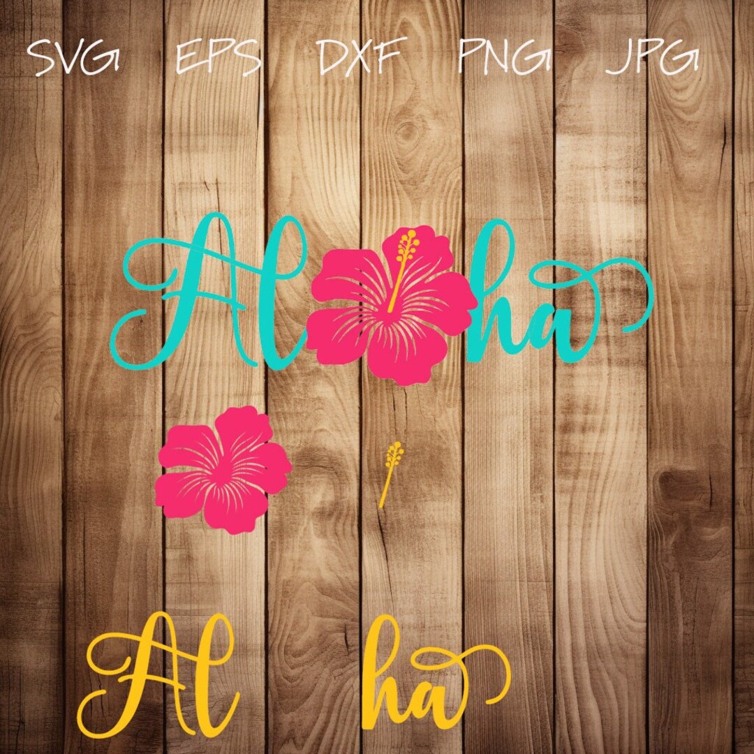 Aloha SVG Shirt Design Layered SVG - Etsy