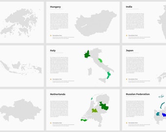 Maps Powerpoint, Maps Ppt, Maps Keynot, Maps for Presentation, Fully ...