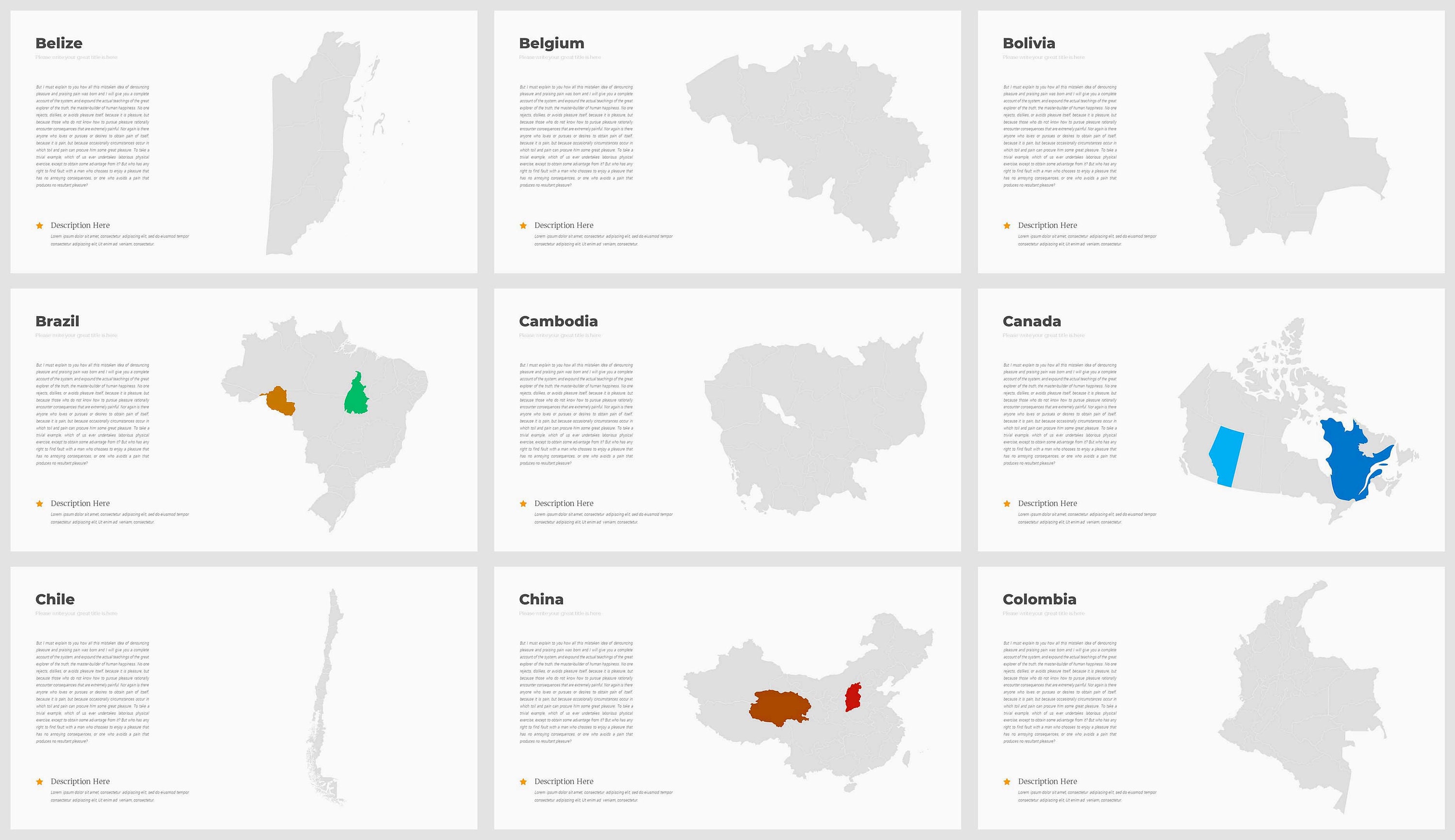 Mapas powerpoint, Mapas ppt, Mapas Keynot, Mapas para presentación, Mapas totalmente editables ...