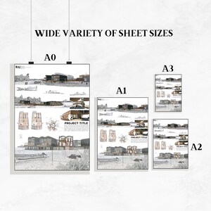 Presentation Template Architecture Sheet in Canva / Editable Diagram ...