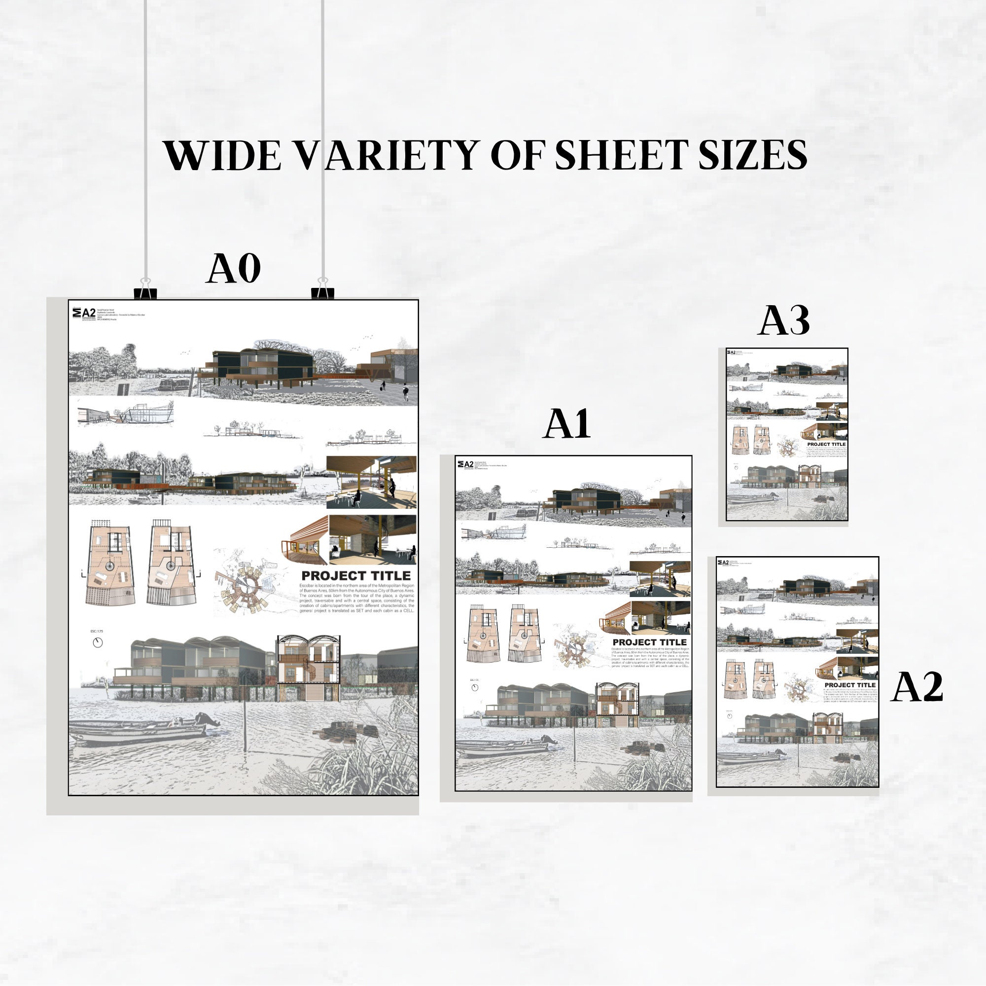 Presentation Template Architecture Sheet in Canva / Editable Diagram ...