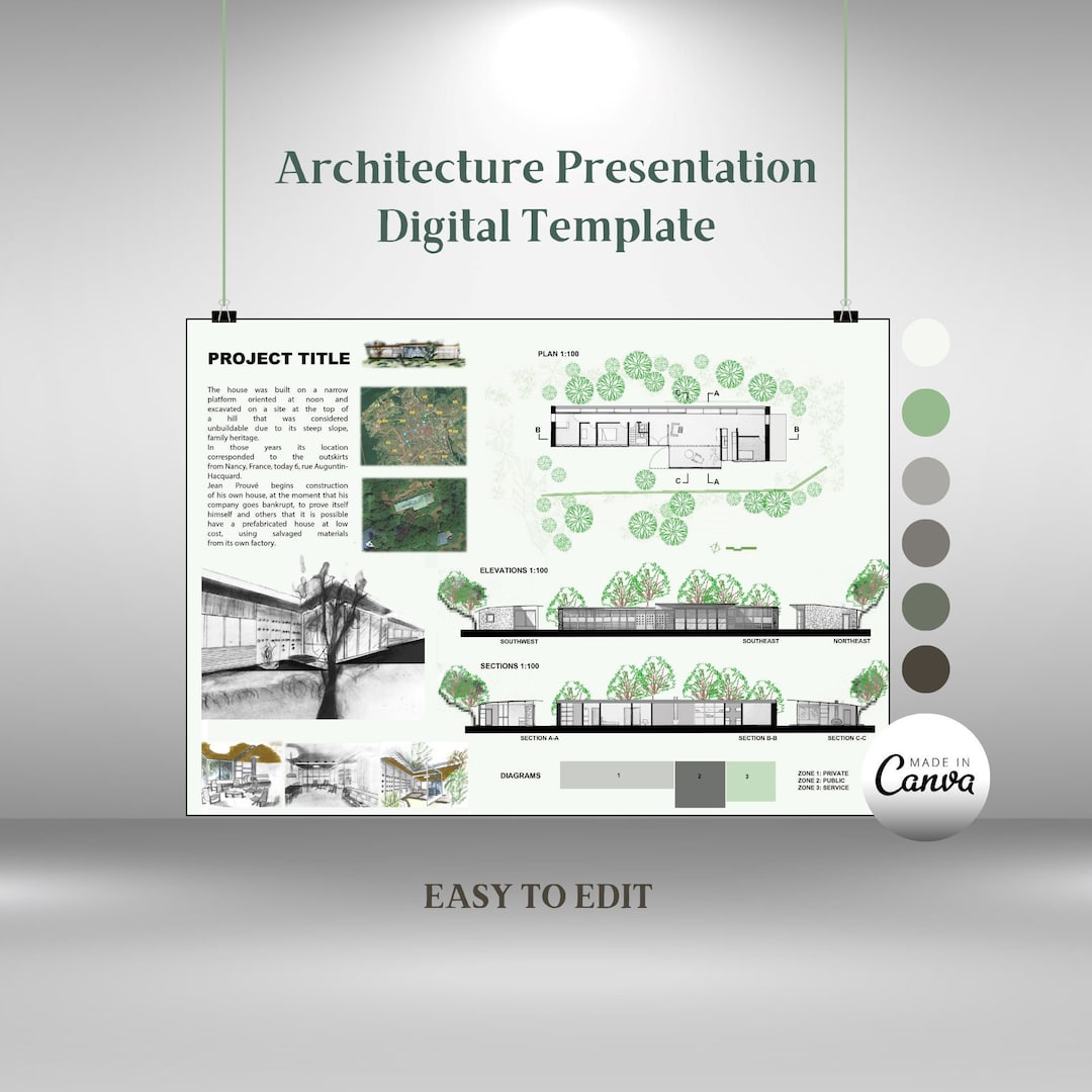 Architecture Presentation Template Architecture Project Board Template ...