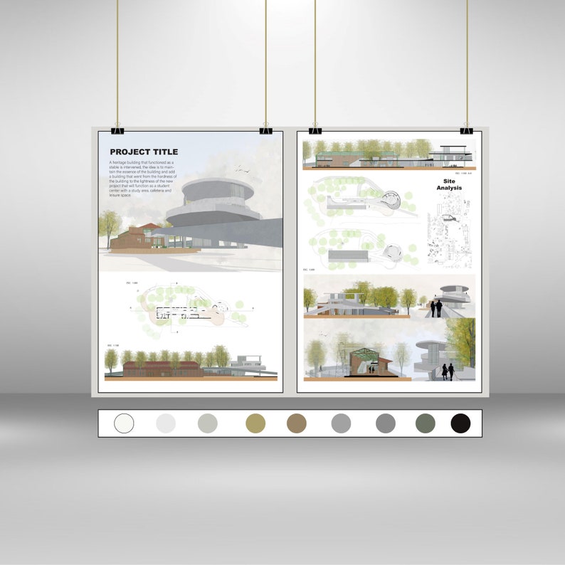 Architecture Presentation Board Templates Printable Editable ...