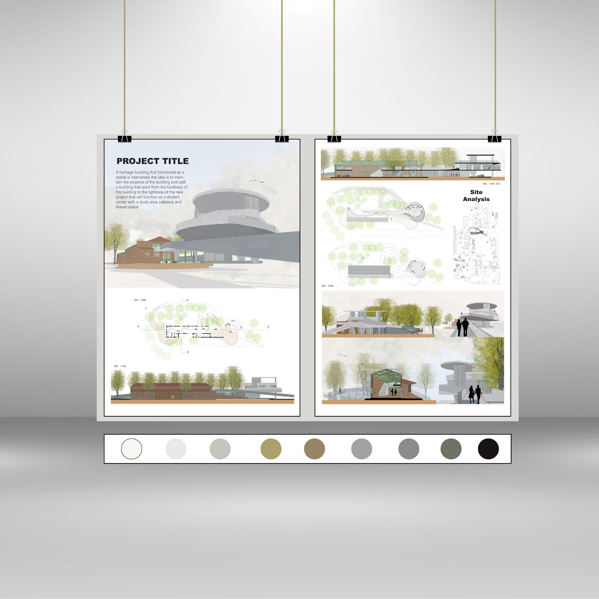 Architecture Presentation Board Templates Printable Editable ...