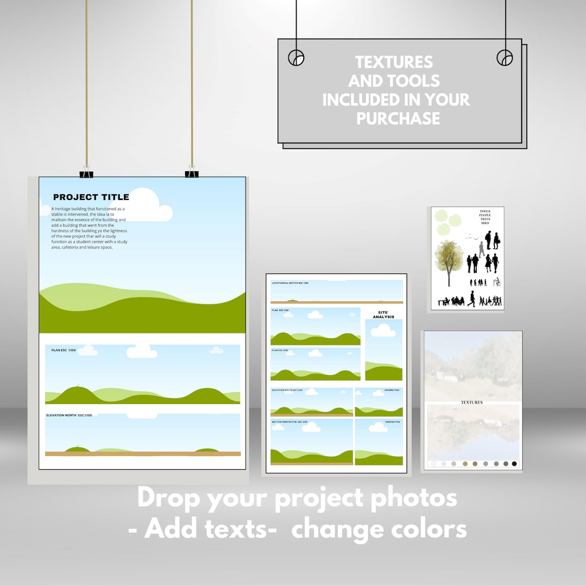 Architecture Presentation Board Templates Printable Editable ...