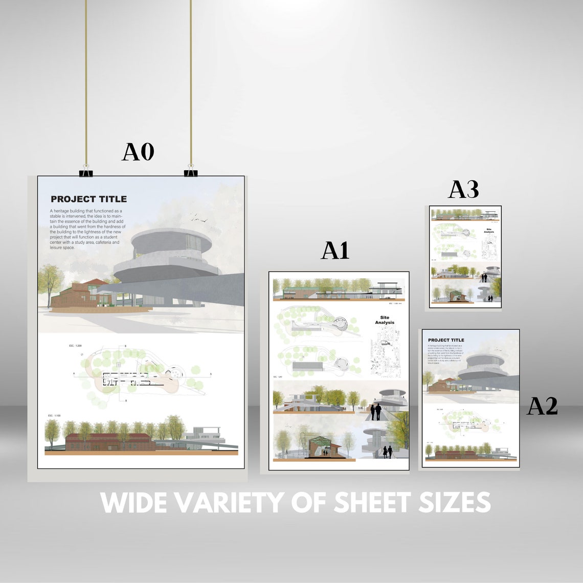 Architecture Presentation Board Templates Printable Editable ...