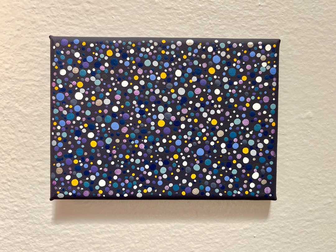 Galaxy Dots - Metallic, Outer Space, Dot Art, Original Acrylic Painting ...